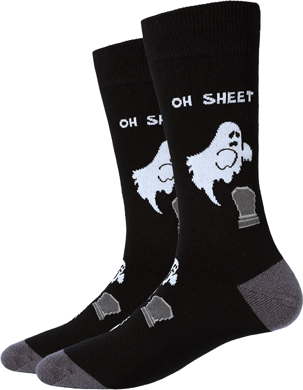Oh Sheet Ghost Socks – Sock Harbor