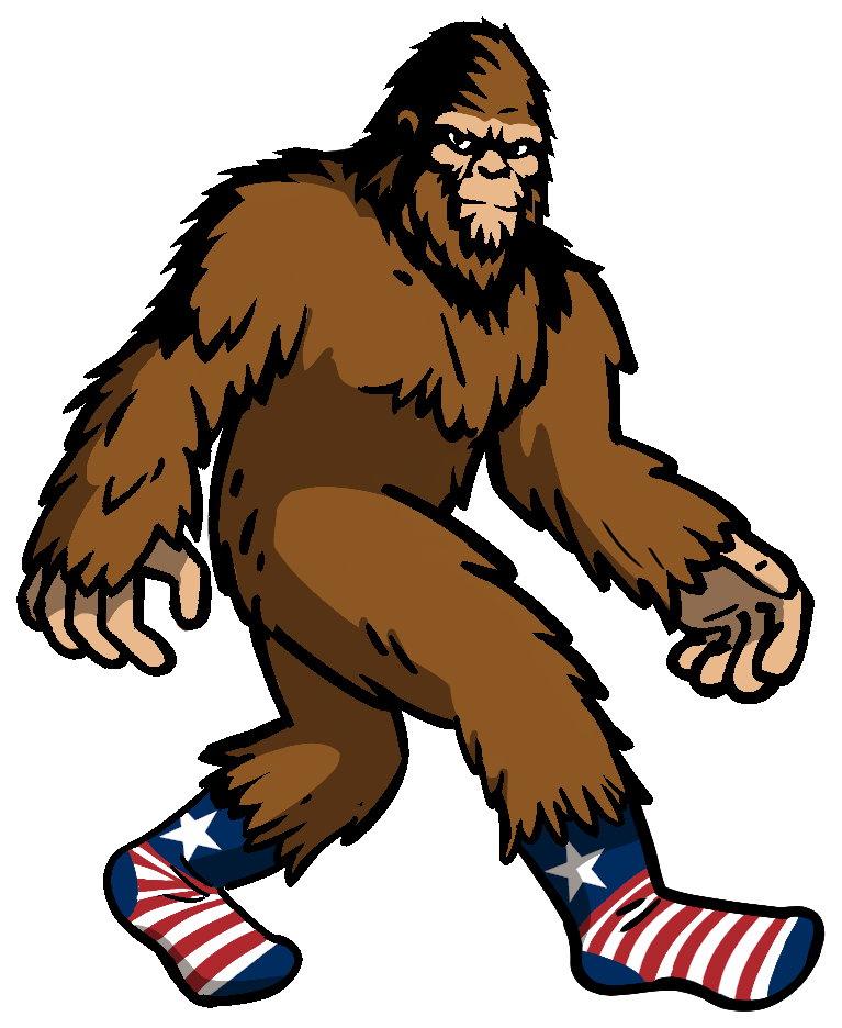Classic Bigfoot Sticker – Sock Harbor