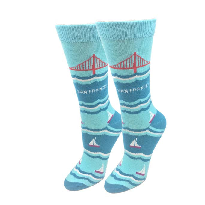 Ladies Golden Gate Bridge Socks – Sock Harbor