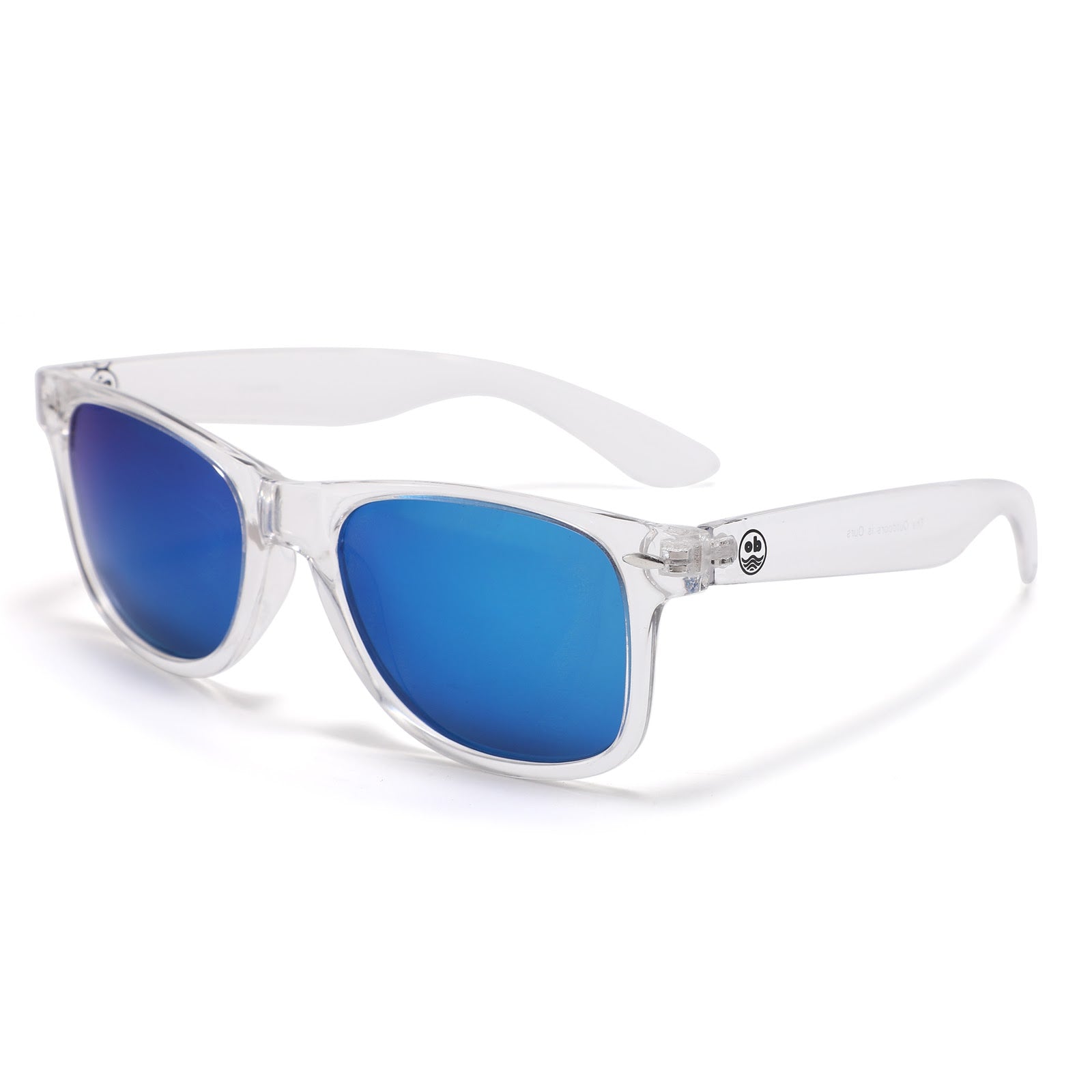 Cronkhite Clear Frame, Blue Mirror Lens – Sock Harbor