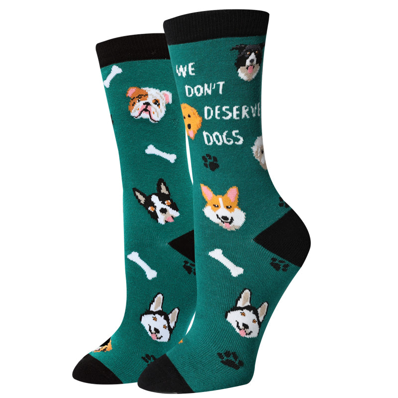 We Don't Deserve Dogs Socks – Sock Harbor